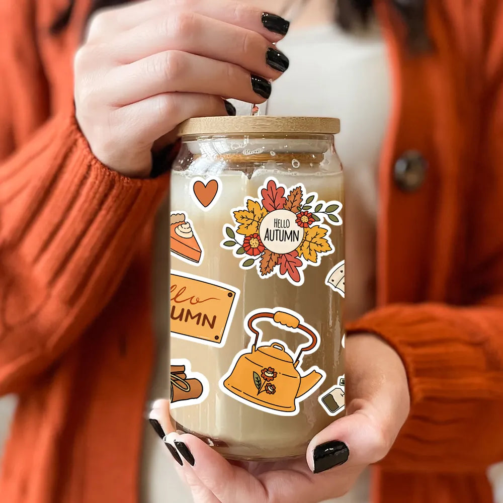 Cartoon Movie Characters Best Friends UV DTF Sticker For 16OZ Libbey G ...